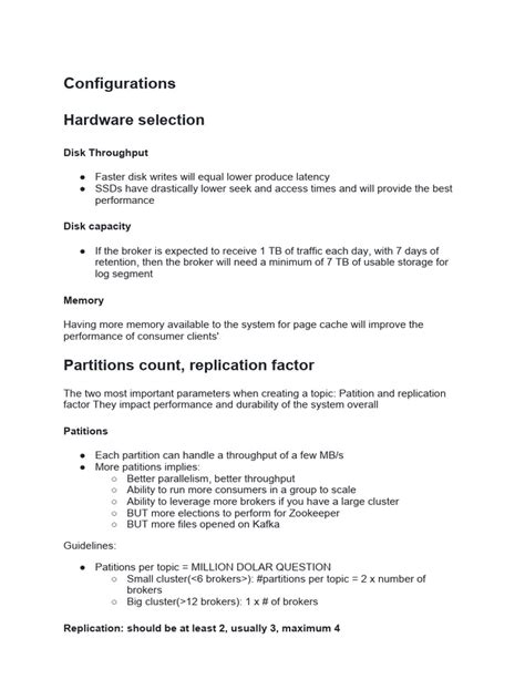 Kafka Notes2 Pdf Replication Computing Information Technology