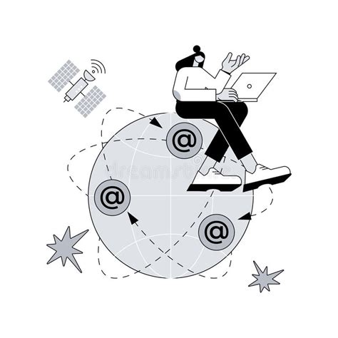 Global Network Connection Abstract Concept Vector Illustration Stock Vector Illustration Of