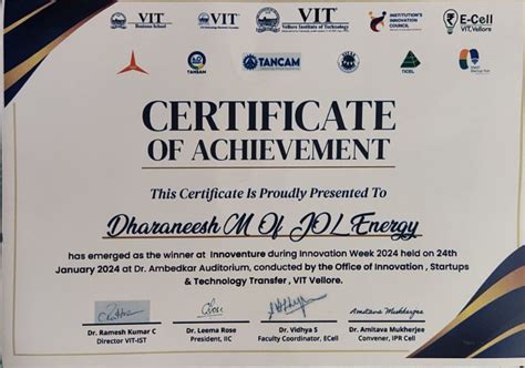 Dharaneesh M On Linkedin Innovationweek2024 Innoventure Winner