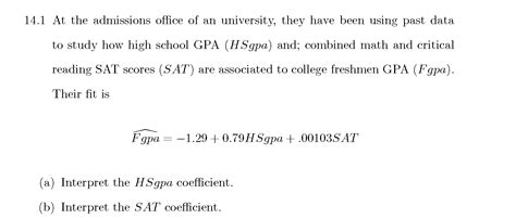 Solved Multiple Linear Regression Coefficient Interpretion