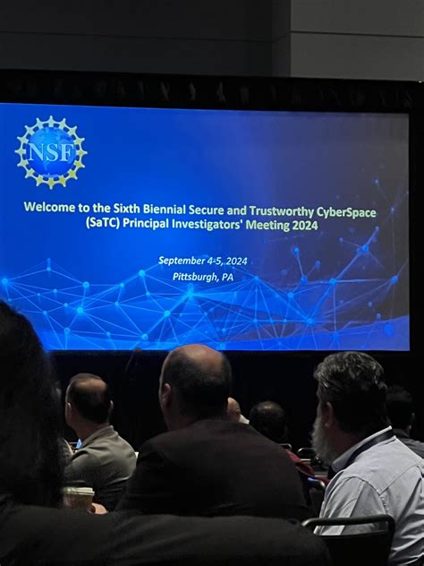 Attila Altay Yavuz On Linkedin I Am Thrilled To Attend Nsf Pi Meeting 2024 At Pittsburgh I Am