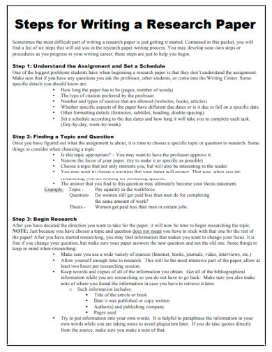 Research Paper Format Examples Format How To Choose PDF