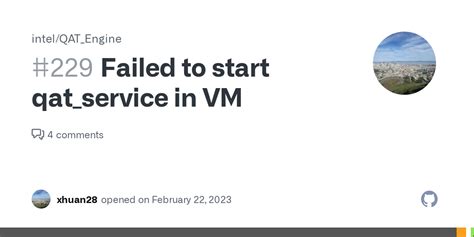 failed to start qat service in vm · issue 229 · intel qat engine · github