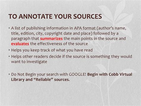 Annotated Bib A Helpful Guide Ppt Download