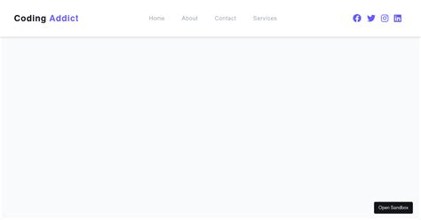 Navbar Codesandbox
