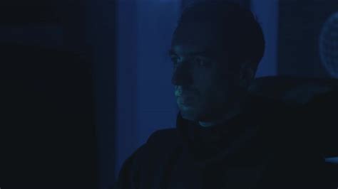 Portrait Of Dangerous Hacker Programmer Working On Computer Scheming