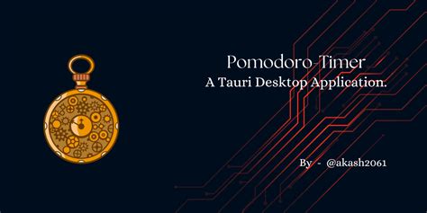 Github Akash2061pomodoro Timer App Rust Rust Based Pomodoro Timer Desktop App Built With