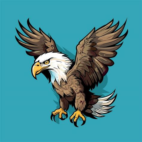 American Bald Eagle Vector Illustration 24681869 Vector Art At Vecteezy