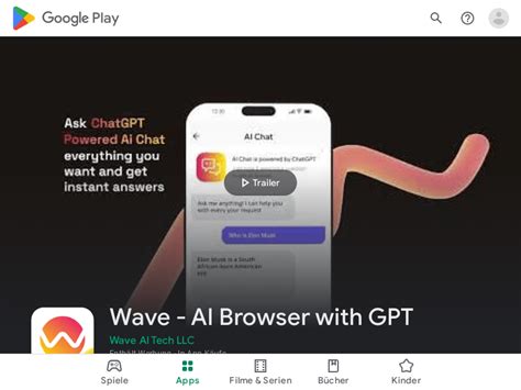 Wave Ai Browser With Gpt Ai浏览器，聪明地搜索、智能浏览