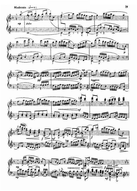 双飞蝴蝶 主题变奏曲 粤曲 钢琴谱 五线谱