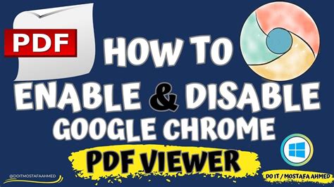 How To Enable And Disable Google Chrome PDF Viewer YouTube