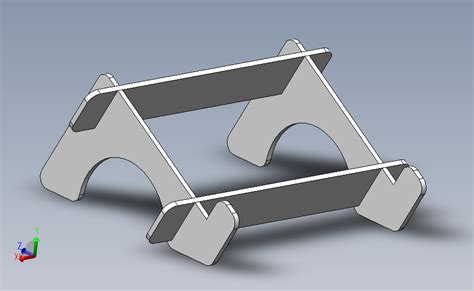 笔记本电脑支架 SOLIDWORKS 2017 模型图纸下载 懒石网