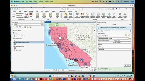 Arcgis Pro Tutorial Buffers Dissolve Multipart Summarize Within