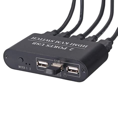 LiNKFOR KVM HDMI Switch In Out Box Port USB HDMI Cable KVM Switch Support K Hz And