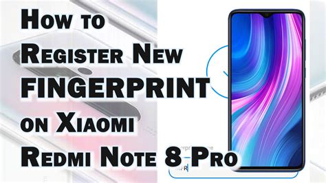 How To Register Add New Fingerprint On Xiaomi Redmi Note 8 Pro