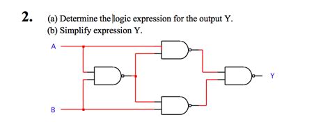 Solved Determine The Logic Expression For The Output Y