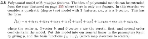 135 Polynomial Model With Multiple Features The