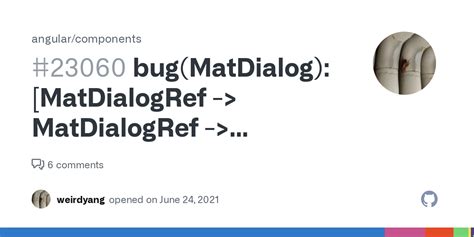 Bugmatdialog Matdialogref Matdialogref Matdialogref Nullinjectorerror No Provider