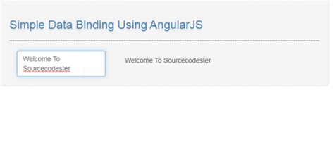 Simple Data Binding Using Angularjs Free Source Code And Tutorials