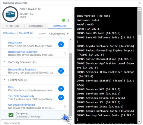 Running Resource Commands Juniper Education Services