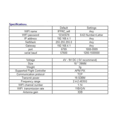 2 4g Wireless Wifi To Uart Telemetry Module With Antenna For Mini Apm Flight Controller For Rc Drone