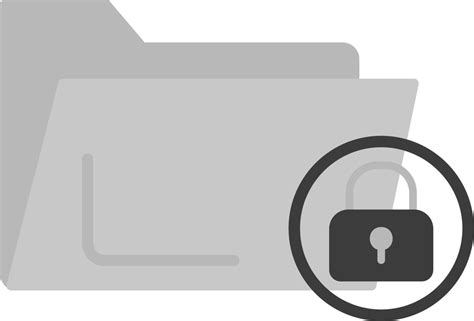 Folder Lock Vector Icon 20330471 Vector Art At Vecteezy