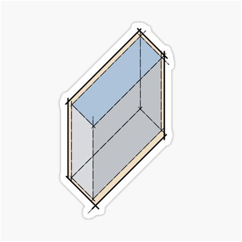 Glowing Rectangular Prism Sticker For Sale By Architectlounge Redbubble