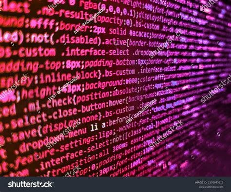 Developer Software Programming Code Lines Html Stock Photo Shutterstock