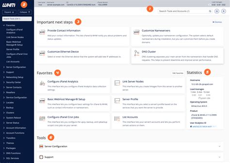 The WHM Interface CPanel WHM Documentation