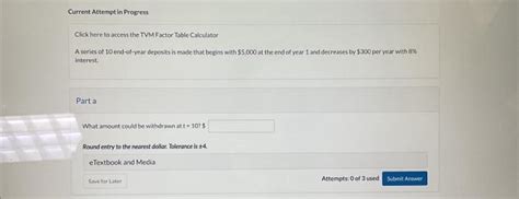 Solved Click Here To Access The Tvm Factor Table Calculator Solved Click Here To Access The Tvm Factor Table Calculator