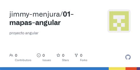 GitHub Jimmy Menjura Mapas Angular Proyecto Angular