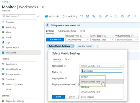 Accessing Vm Guest Os Metrics In Workbook Microsoft Qanda