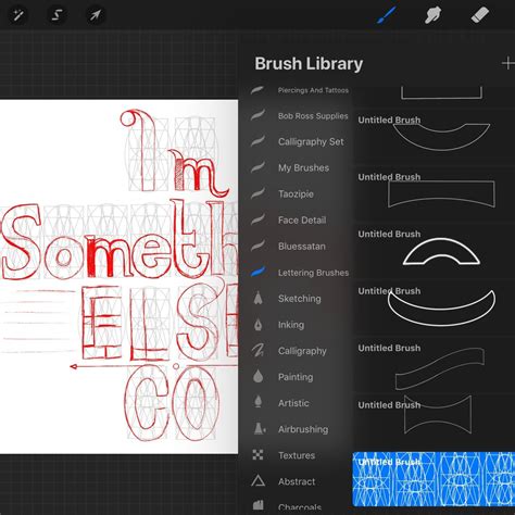 Procreate Lettering Grids Etsy