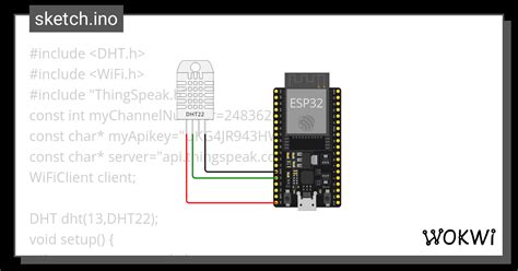 Thingspeak Dht22 Wokwi Esp32 Stm32 Arduino Simulator