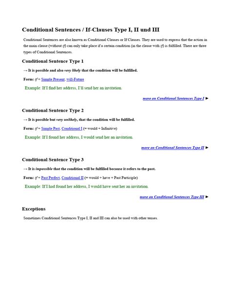 Grammar Conditional Sentences Pdf Perfect Grammar Syntax