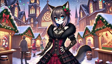 Female Anthro Furry Cat With Sleek Fur And Elegant By Griphon46 On