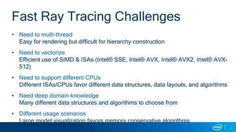 Embree Ray Tracing Kernels Overview And New Features SIGGRAPH 2018
