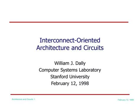 Ppt Interconnect Oriented Architecture And Circuits Powerpoint Presentation Id6390689