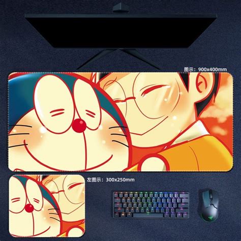 Xxl Anime Doraemon Mouse Cute Kawaii Cartoon Dorami Computer Pad Keyboard Padding Gamer Manga
