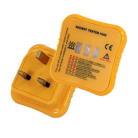 230v Electrical Socket Tester All Tools Direct