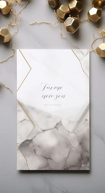 Premium Photo Background Of Elegant Marble Invitations Hexagonal