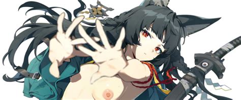 Rule 34 Black Hair Breasts Edit Female Female Only Fox Ears Fox Girl