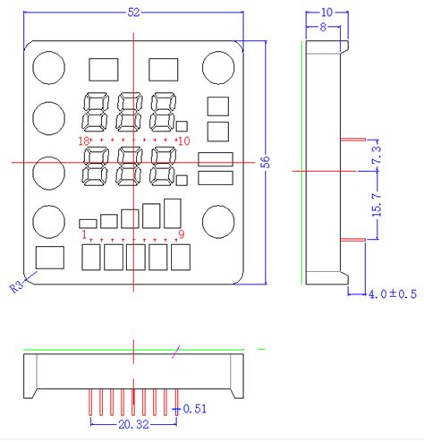 Custom 7 Segment Led Display With Smd Leds