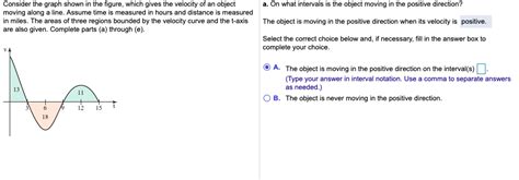 Solved The Figure Shows The Velocity Function For Motion