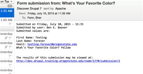 Limit Fields And Hide Null Values In Emails Osu Drupal 7 Web