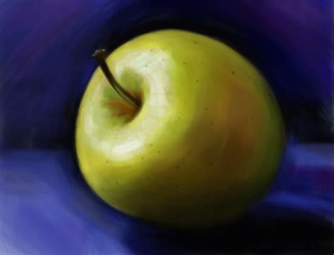 Иллюстрация Яблоко в стиле 2d