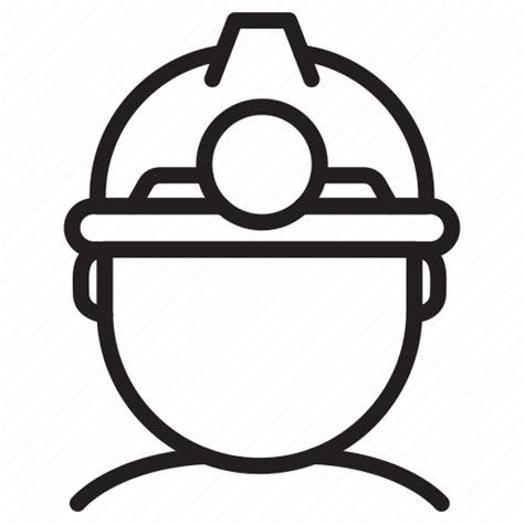Mining Mine Industrial Worker Helmet People Protection Icon Download On Iconfinder