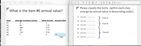 Solved Please Classify The Items Within Each Class What Is Chegg Com