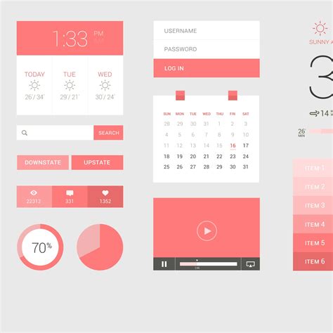 The Top Free Flat Design Ui Kits Templates