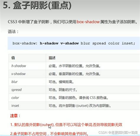Css圆角边框、盒子阴影 Csdn博客